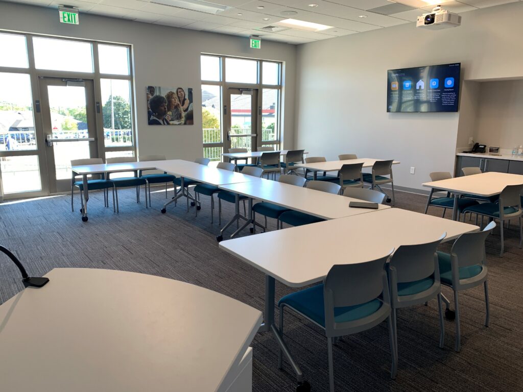 Seating capacity ranges from 12 – 54 depending on the setup of the room ...